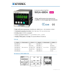 KYOWA WGA-680A Instrumentation Amplifier-SANLIEN TECHNOLOGY CORP.-Automation Taipei 2024
