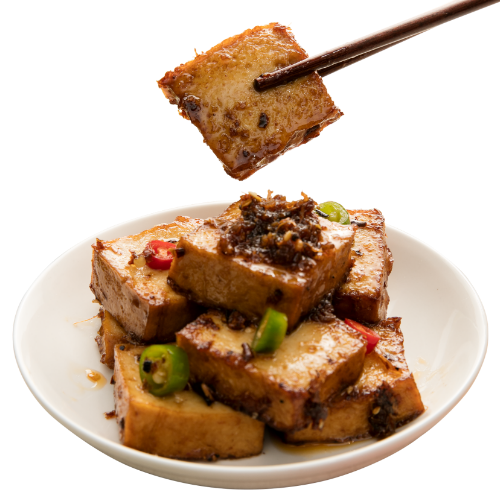 Bai Ye Tofu braised with Vegetable X.O. sauce-GOOD BRIEF CO., LTD ...